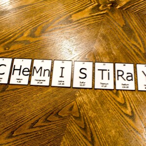 Chemnistiray | Periodic Table of Elements Wall, Desk or Shelf Sign - Etsy