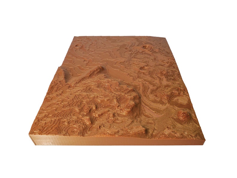 Mars 3D Topography Model of JEZERO CRATER Delta the NASA - Etsy