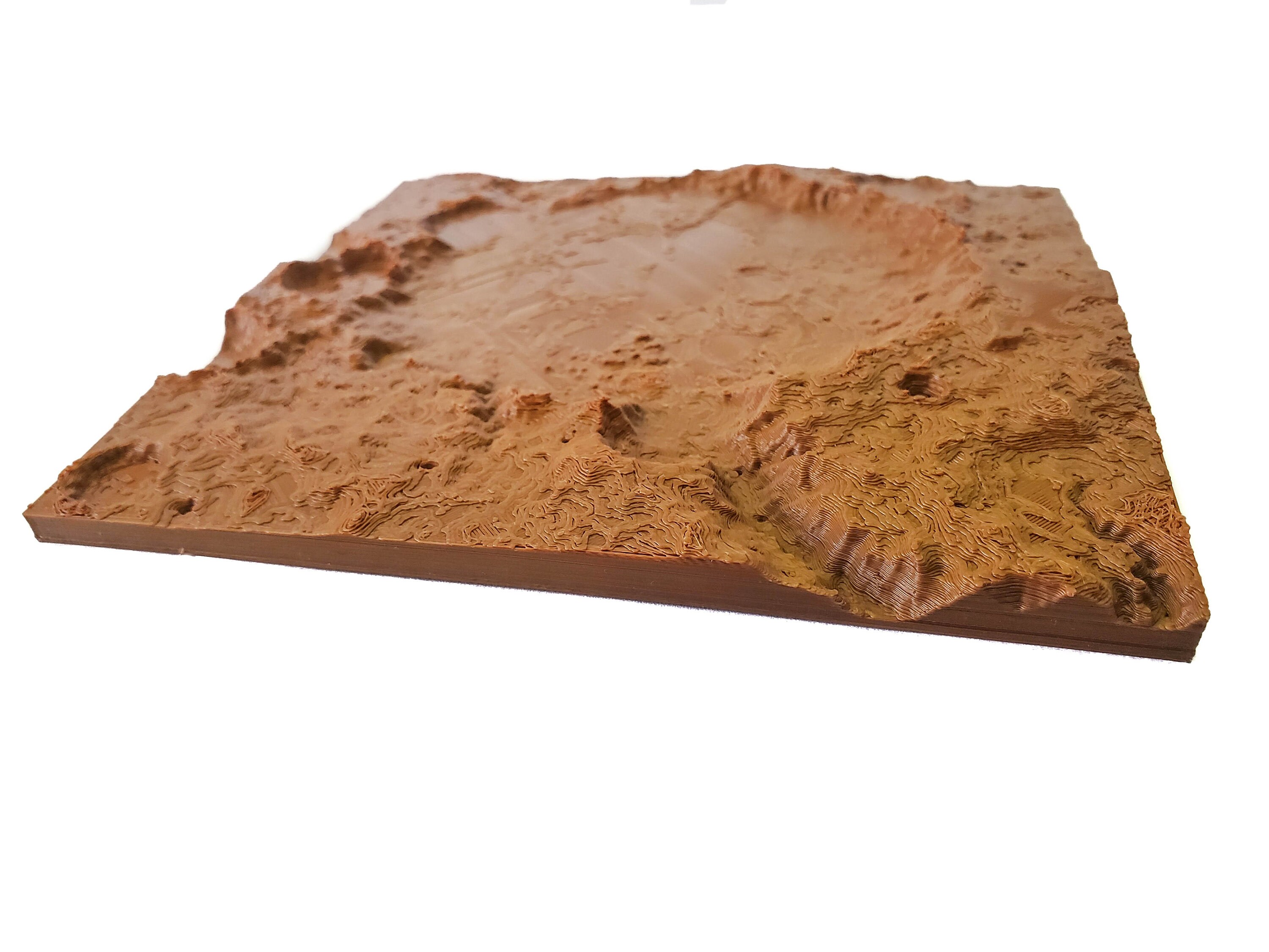 Mars 3D Topography Model of GUSEV CRATER the NASA Spirit - Etsy