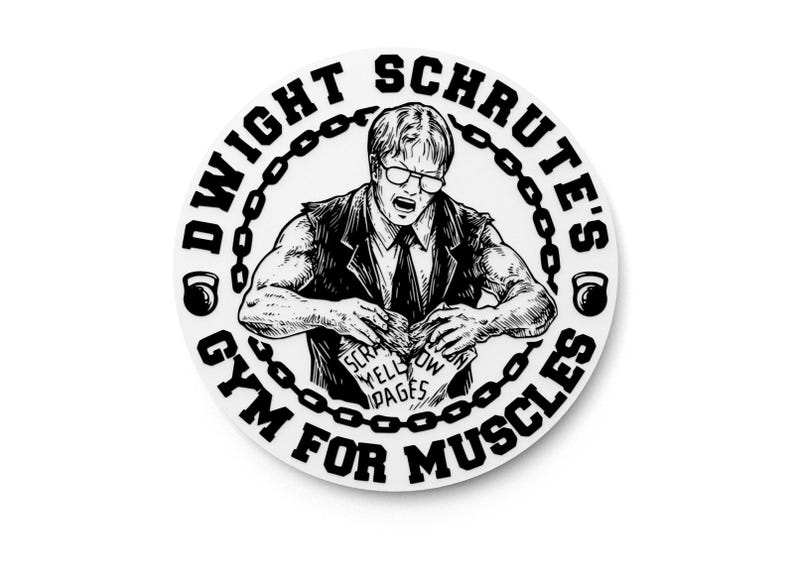 Dwight Schrutes Gym for Muscles | Funny Sign for Home or Office - Etsy
