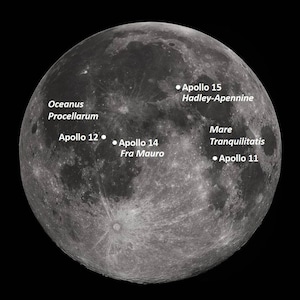 Apollo 14 Moon Landing Site Accurate 3D Topographical Map of Fra Mauro ...