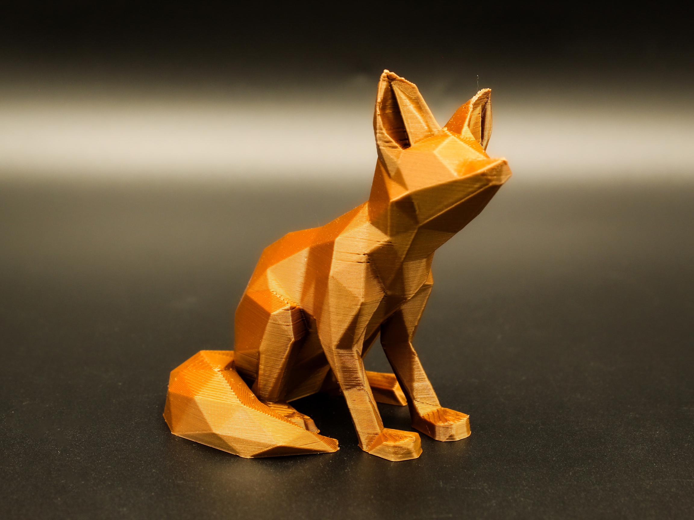 Low Poly Fennec Fox 3D – Geometric Animal Art - Etsy