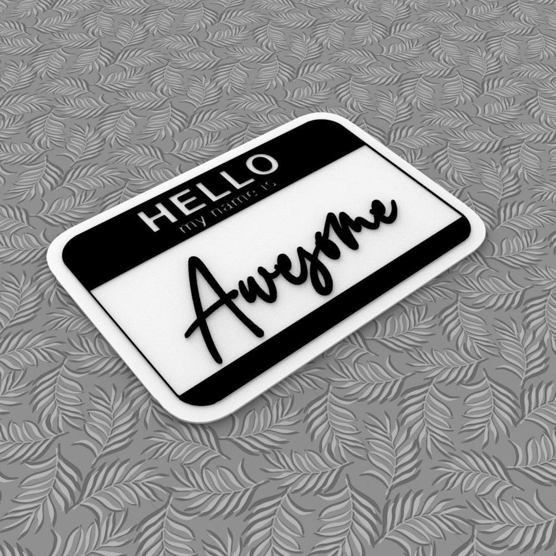 Sign | Name Tag - Etsy