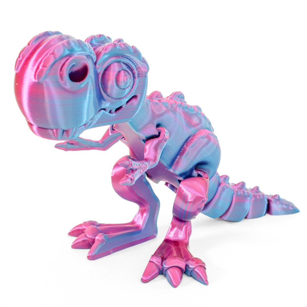 Jumbo Friendly Fidget Dinosaur T-rex Flexible Articulating 3d Printed ...
