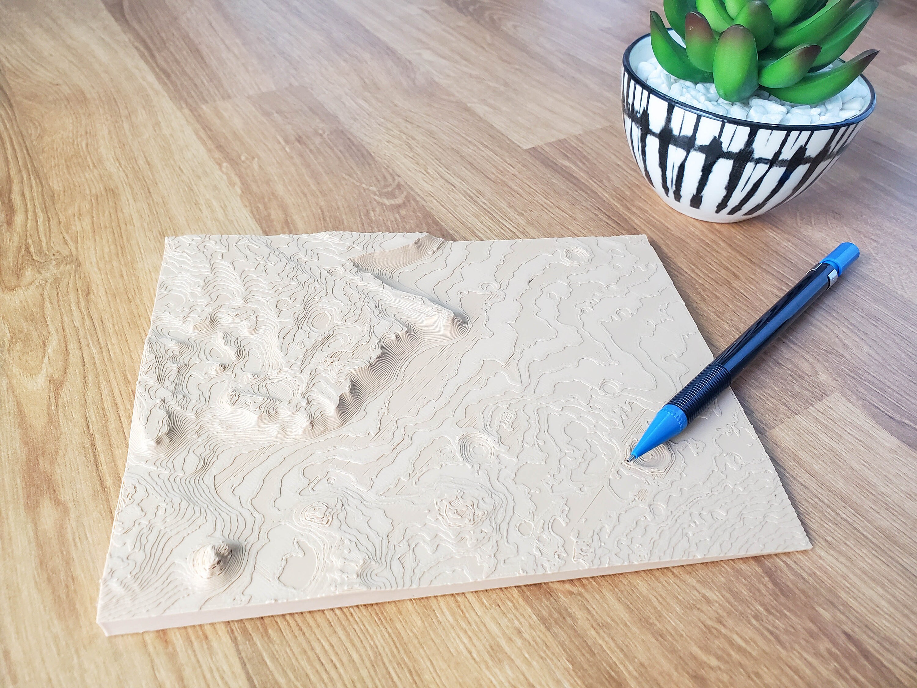 Mars 3D Topography Model of JEZERO CRATER Delta the NASA - Etsy