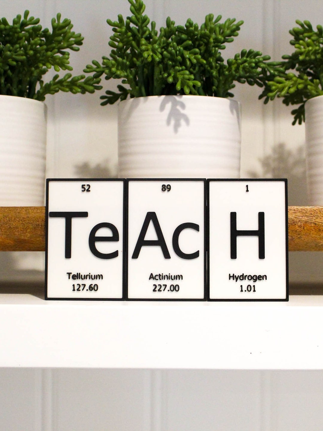 Teach Periodic Table of Elements Wall Desk or Shelf Sign - Etsy