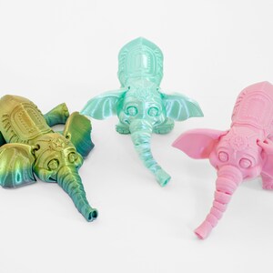 Jumbo Friendly Fidget Elephant Flexible Articulating 3d Printed ...