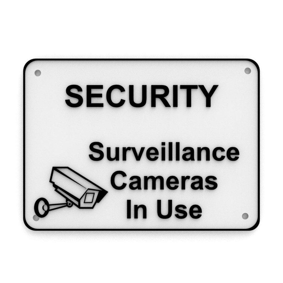 Sign | Security Surveillance Cameras in Use - Etsy