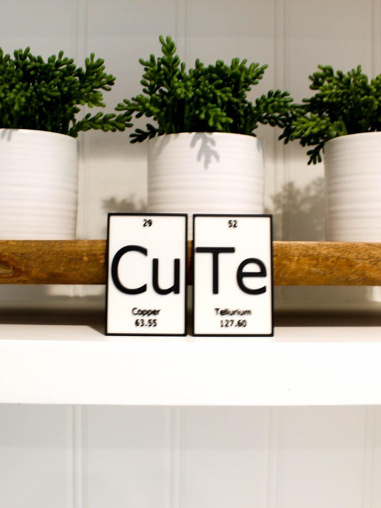 Cute Periodic Table Element Sign | Teacher Gift, Science Decor - Etsy
