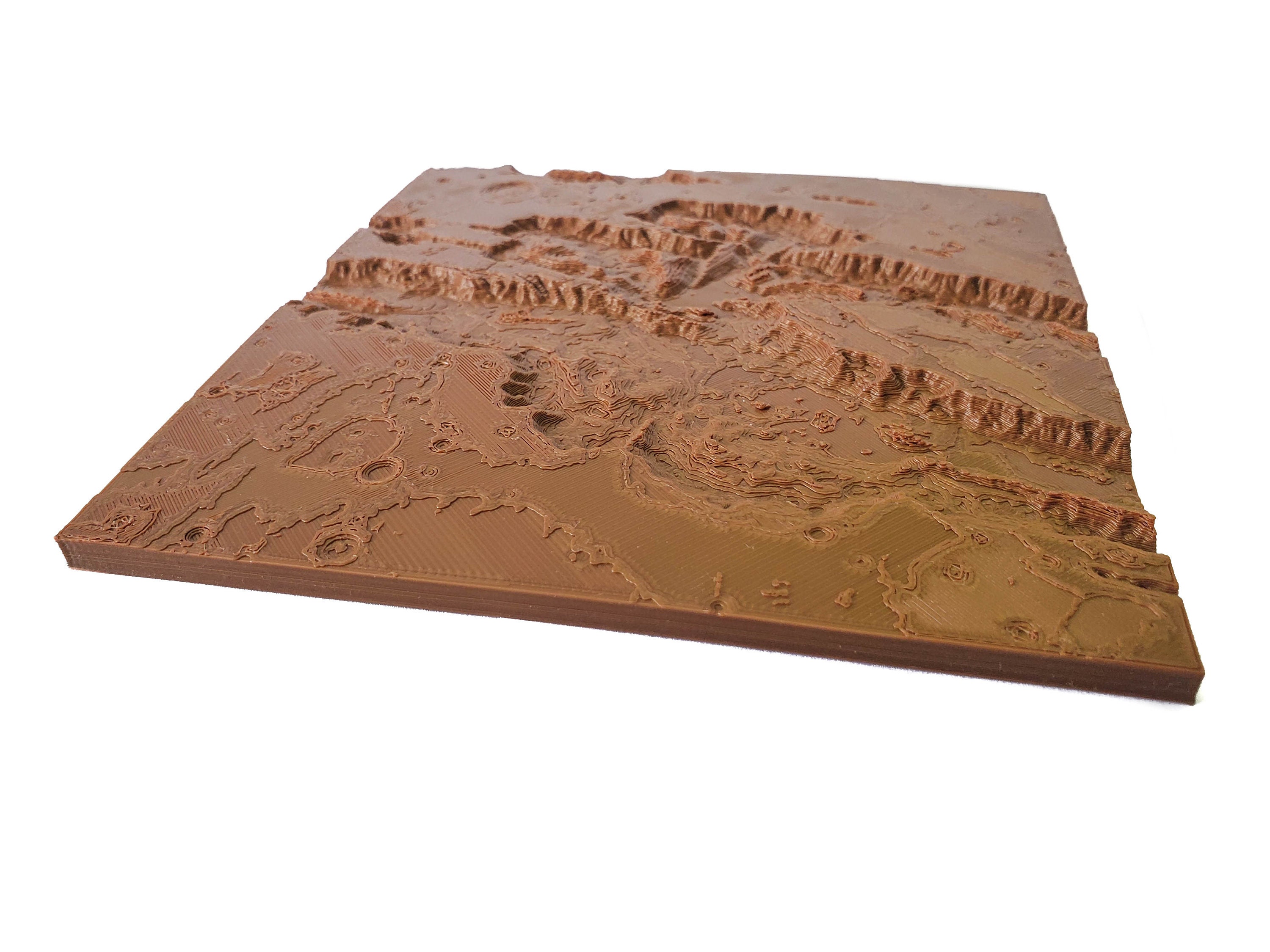Mars 3D Topography Model of Valles Marineris - One of the Largest ...