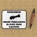 Funny Sign Remember Cross Threading is Just Free Loctite - Etsy