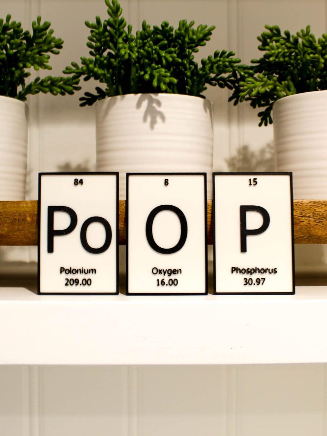 Poop | Periodic Table of Elements Wall, Desk or Shelf Sign - Etsy