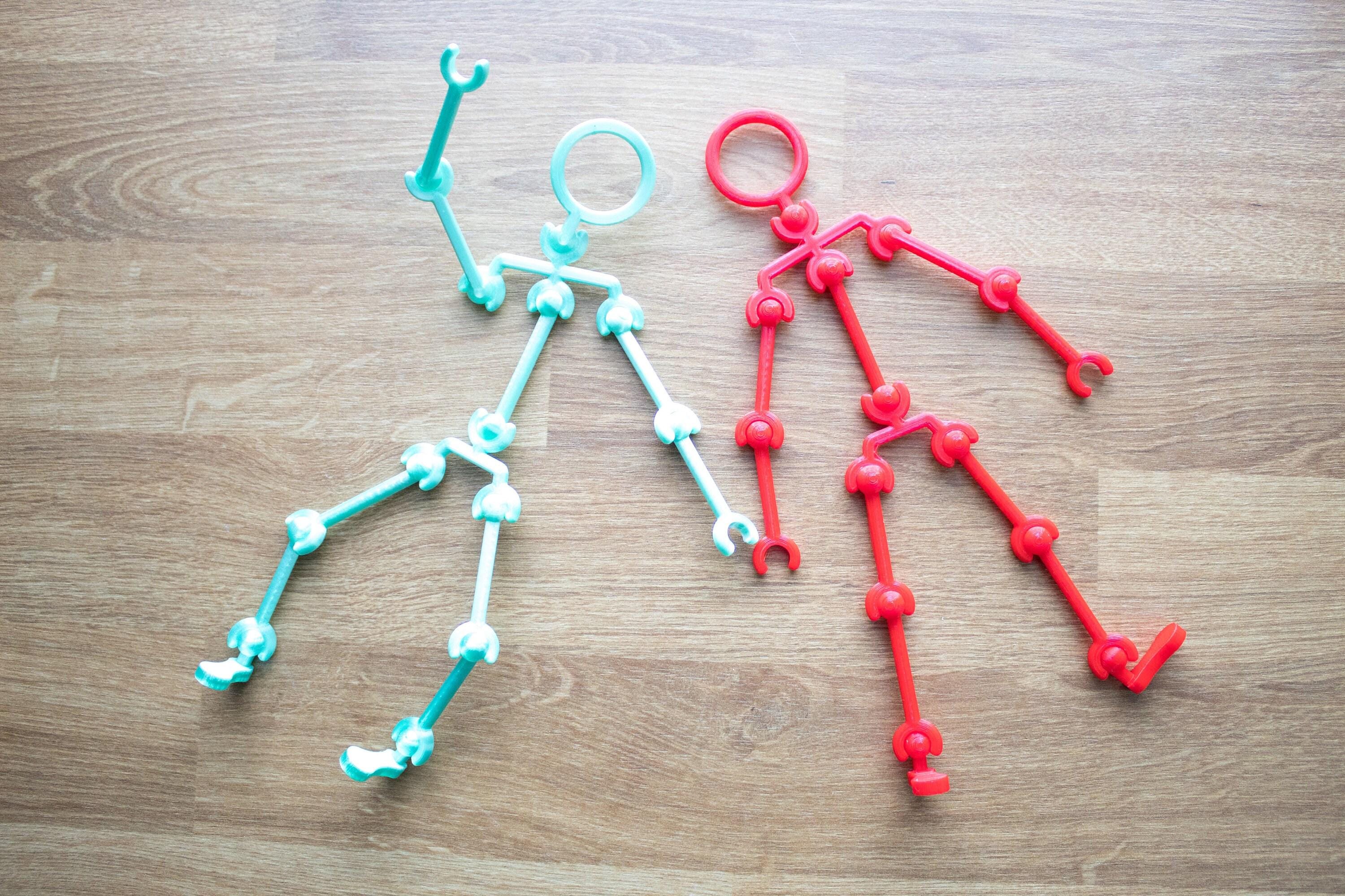 Fidget Adjustable Stick Figures - 8" Tall | Flexible Articulating ...