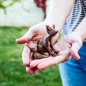 Low Poly Fennec Fox 3D – Geometric Animal Art - Etsy