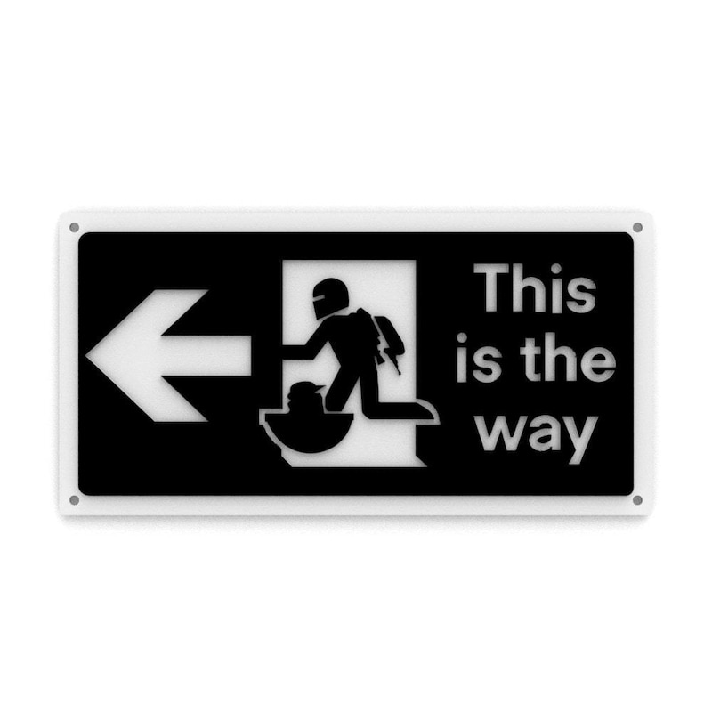 Exit Sign - Etsy UK