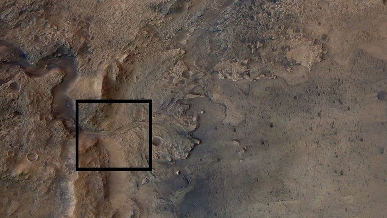 Mars 3D Topography Model of JEZERO CRATER Delta Region the | Etsy