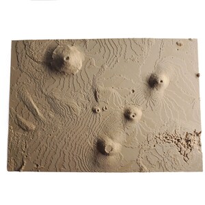 Mars 3D Topography Map of the Largest Volcanic Region on Mars Tharsis ...