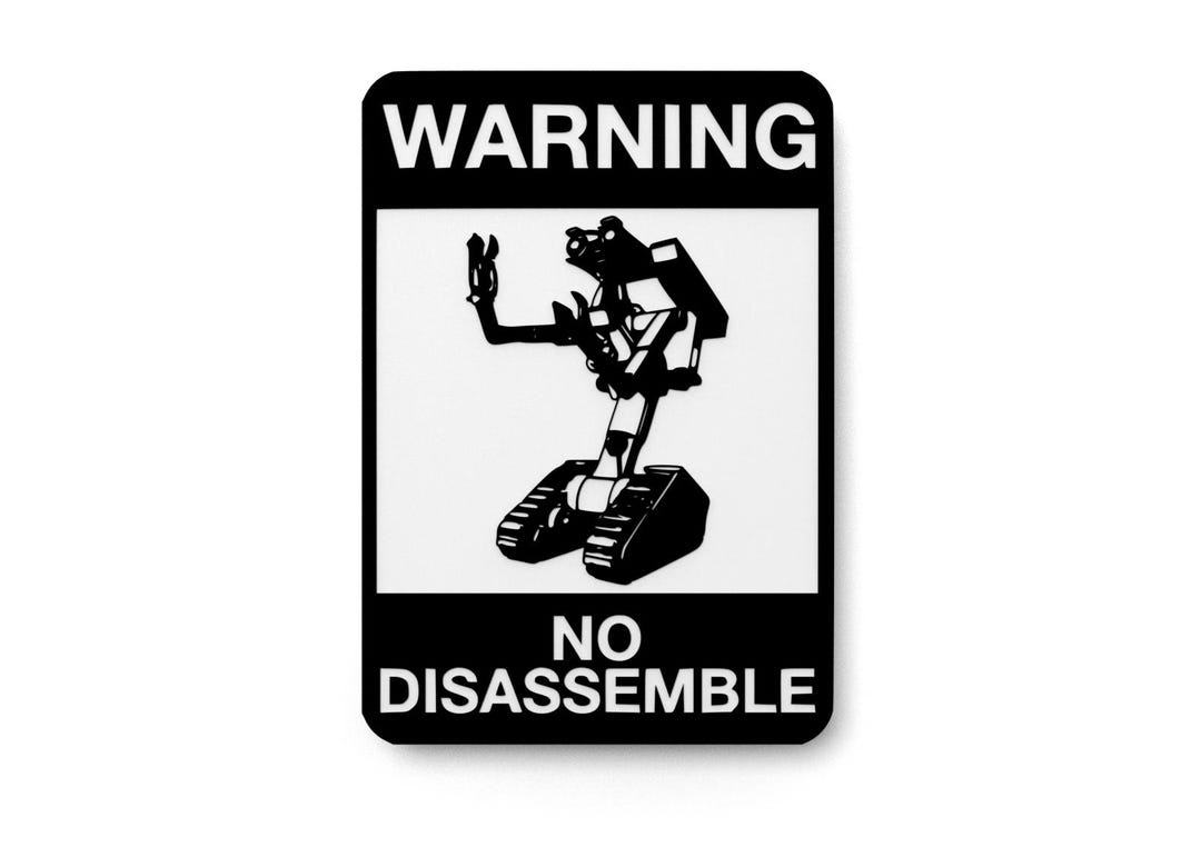 Warning No Disassemble | Funny Sign for Home or Office - Etsy UK