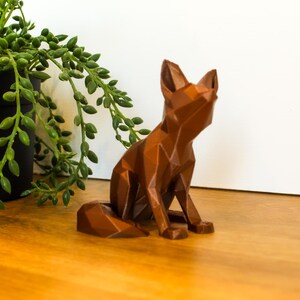 Low Poly Fennec Fox 3D – Geometric Animal Art - Etsy