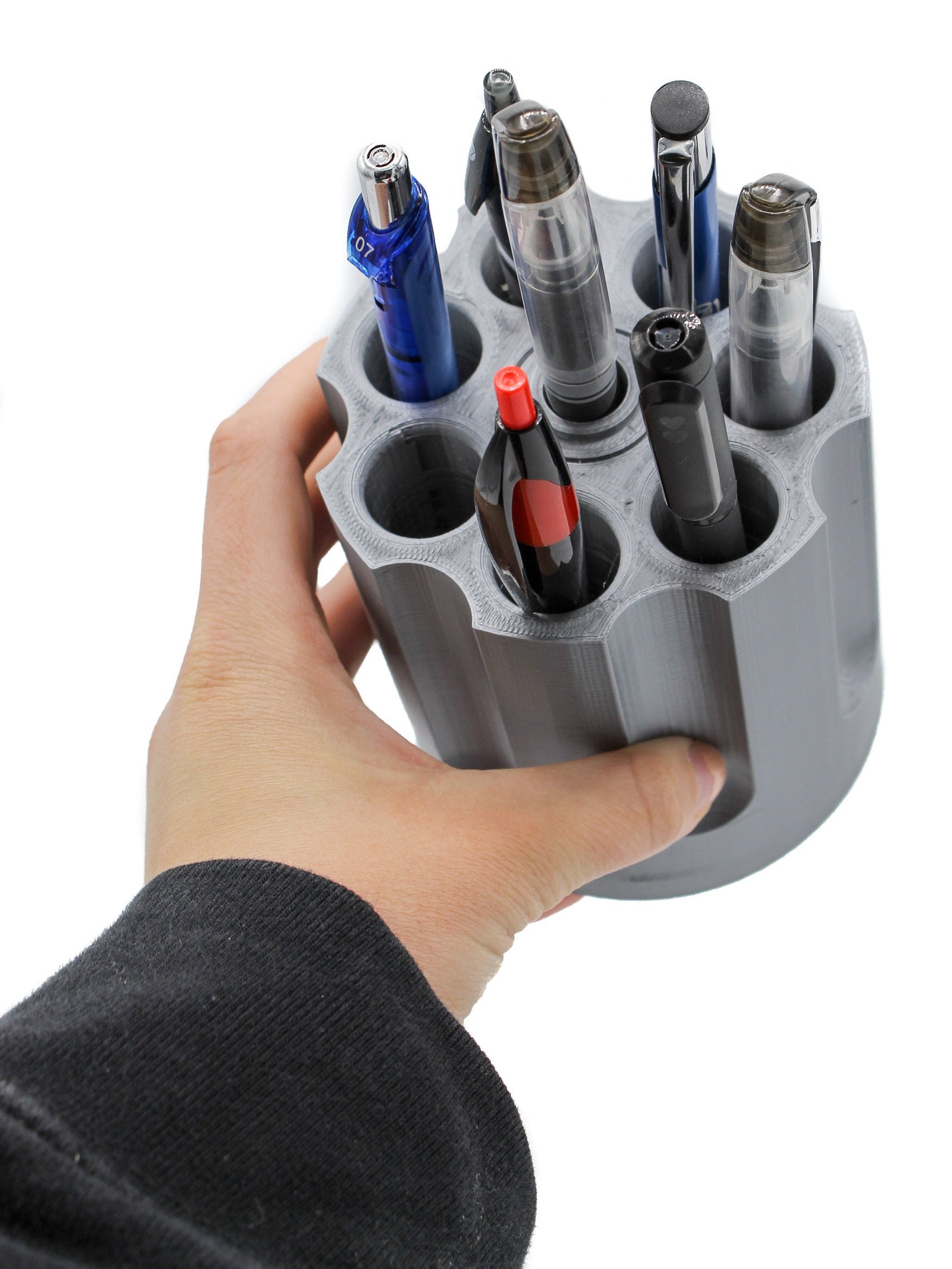 Large Revolver Pen Holder Gun Cylinder Gift for Military - Etsy