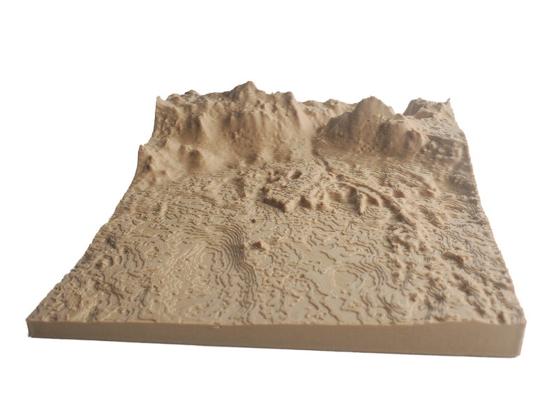 Mars 3D Topography Model of JEZERO CRATER Delta Region the | Etsy