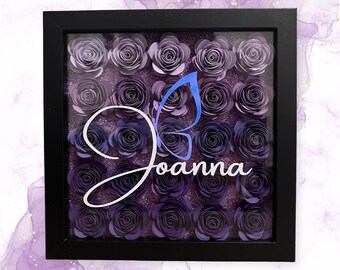 Purple Heart Shadow Box Svg - Etsy