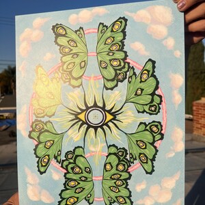 Seraphim Butterfly Print Biblically Accurate Angel Ophanim Art Print ...