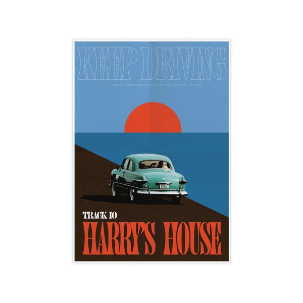 Harry styles keep driving wall art - Etsy Österreich