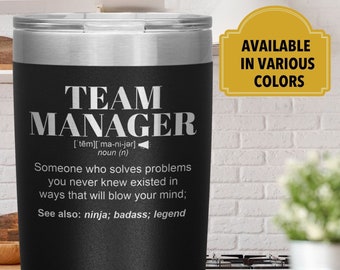 Team Manager Gift | Etsy
