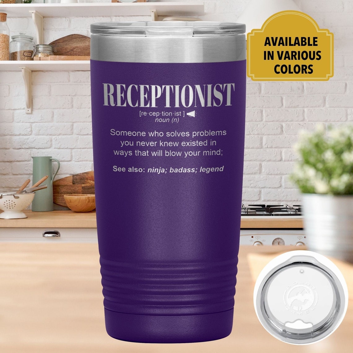 RECEPTIONIST Gift Tumbler L Birthday Appreciation Christmas - Etsy