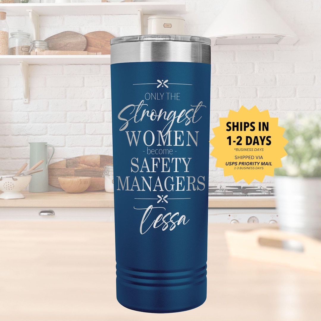Safety Manager Skinny Tumbler for Safety Officer Travel Cup Safety ...