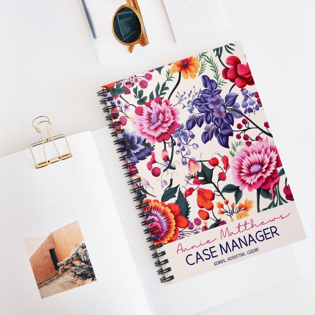 Case Management Week Gift, Personalized Legal Case Manager Notebook ...