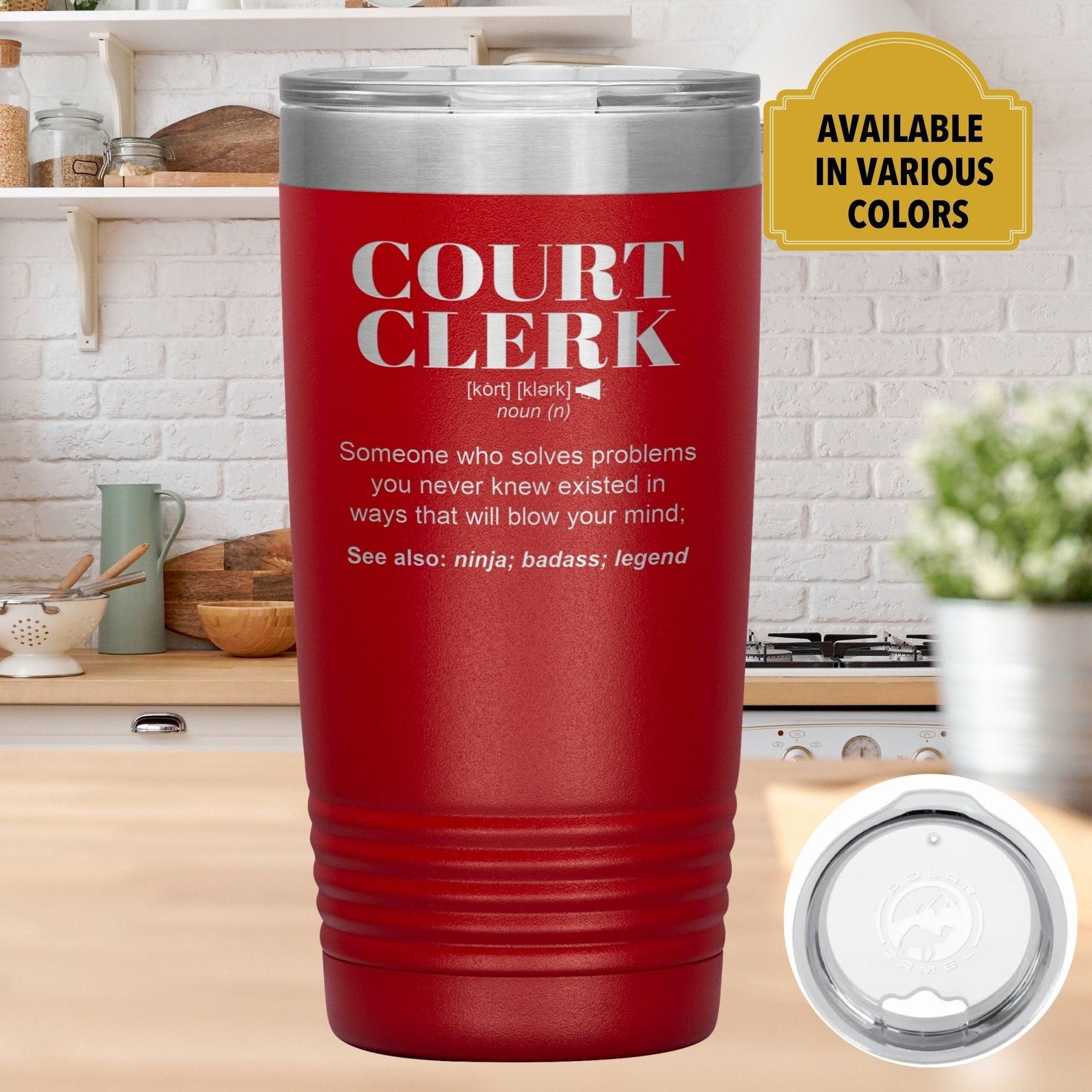Court Clerk Gift Tumbler l Birthday Appreciation Christmas | Etsy