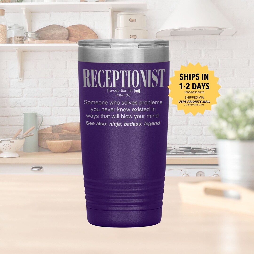 RECEPTIONIST Gift Tumbler L Birthday, Appreciation, Christmas Gifts L ...