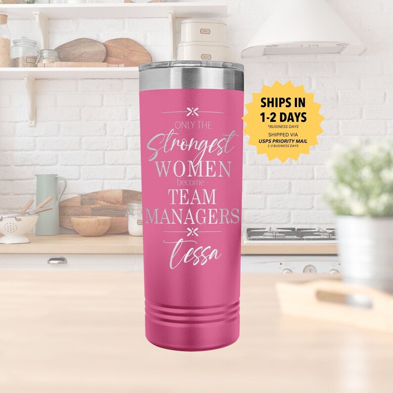 TEAM MANAGER Gifts L Skinny Tumbler for Her, Women L Supervisor, Team ...