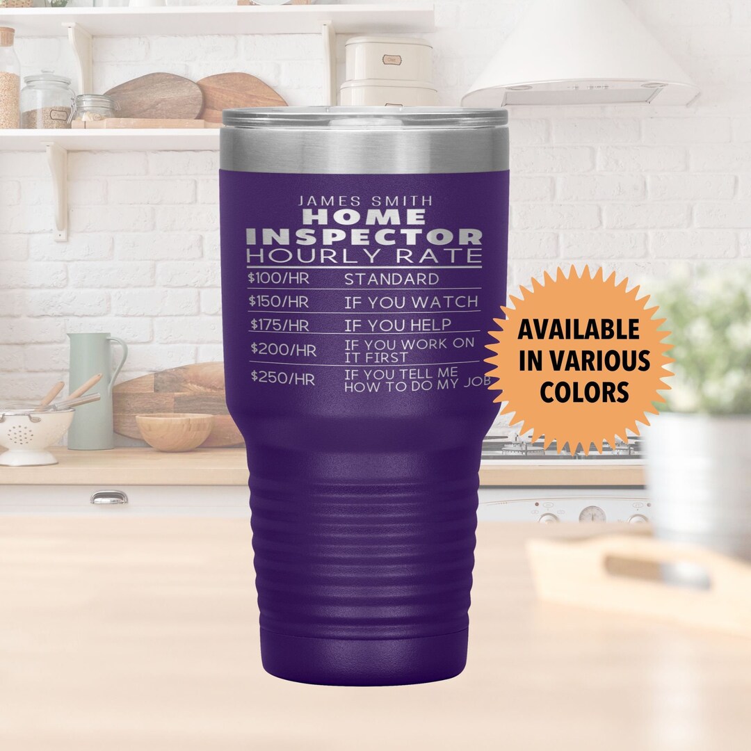 Home Inspector Tumbler Gifts Home Inspection Thank You Gifts Real ...
