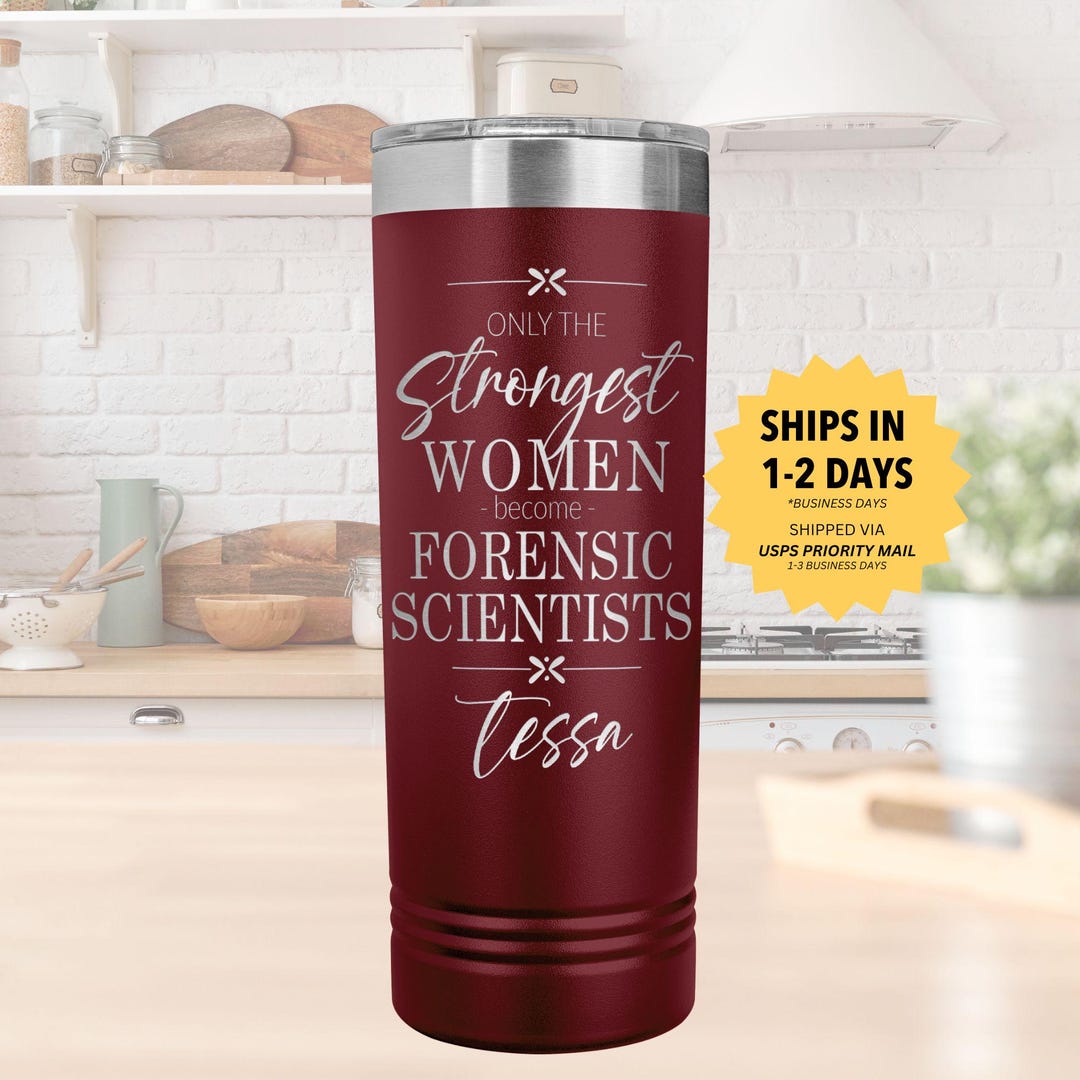 Forensic Science Tumbler Personalized Forensic Scientist Gifts for ...