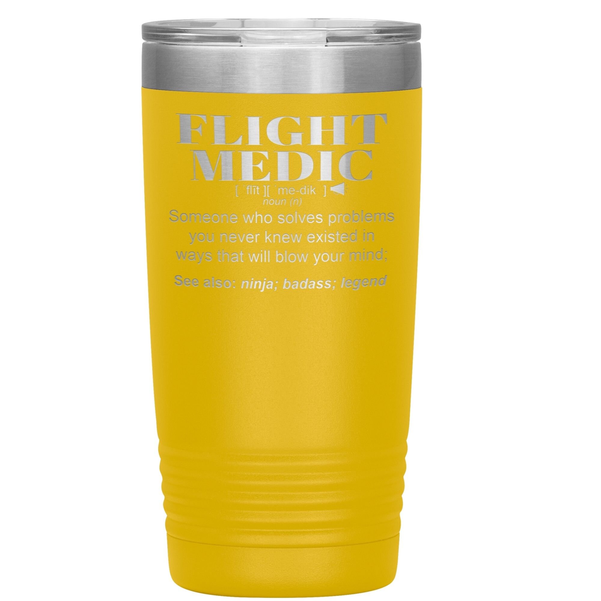 Flight Medic Tumbler, Laser Engraved Stainless Steel, Gift for Him - Etsy