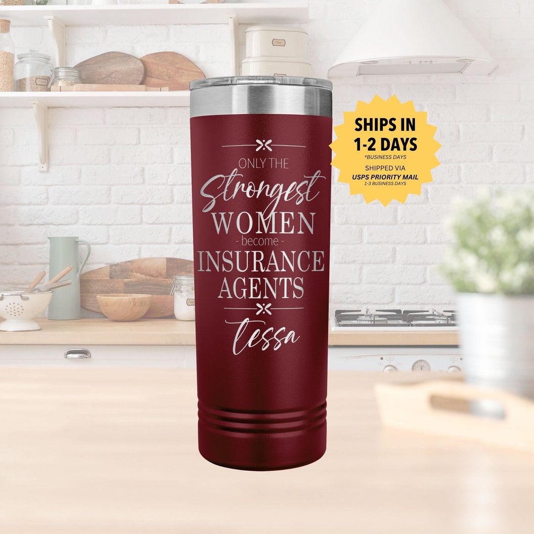 Insurance Agent Tumbler Personalized Life Insurance Gifts for Women ...