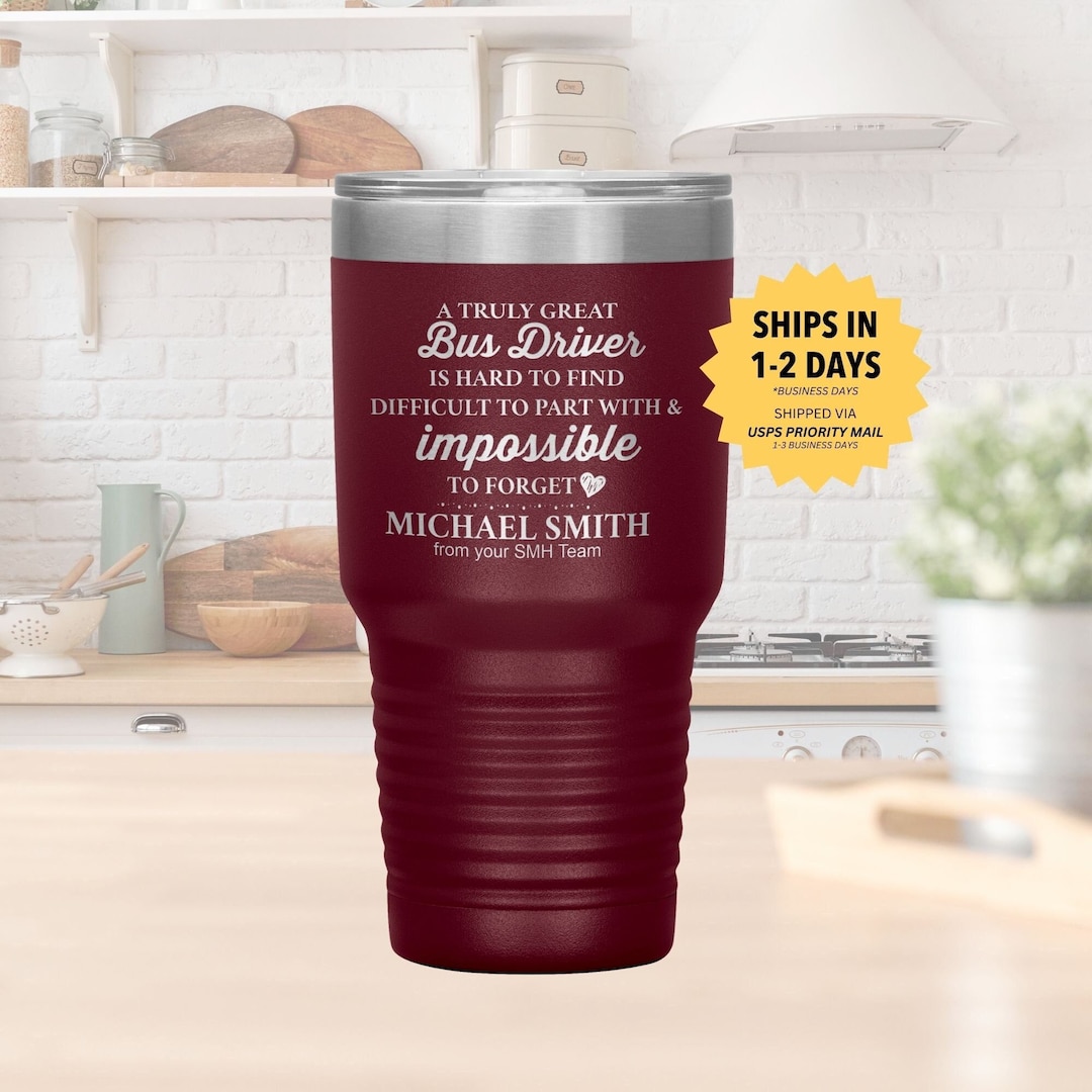 Bus Driver Retirement Gifts City Bus Driver Personalized Tumbler for ...