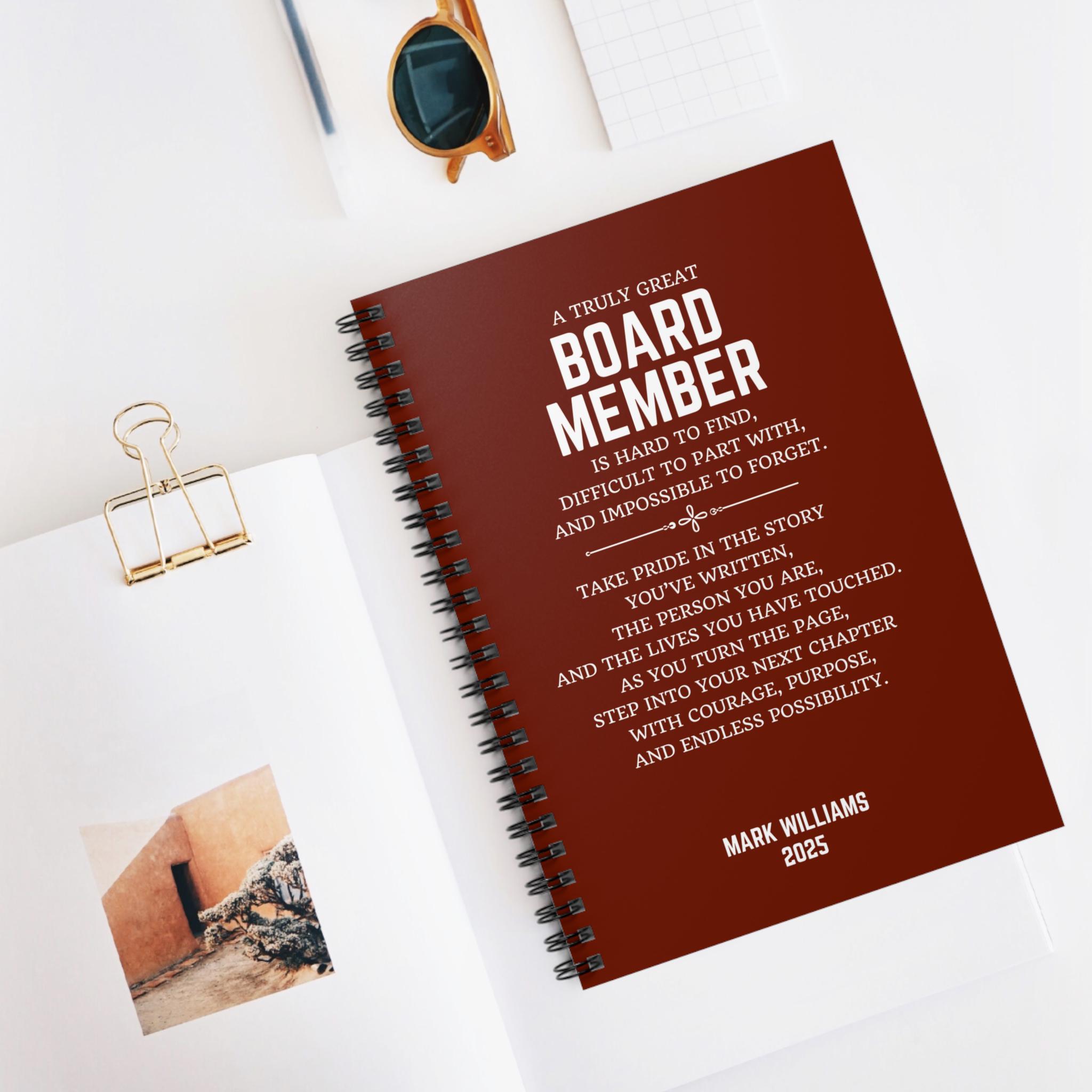 Board Member Appreciation Gift, Men Personalized Leather Journal ...