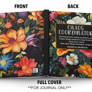 Personalized Chaos Coordinator Notebook Funny Definition Employee ...