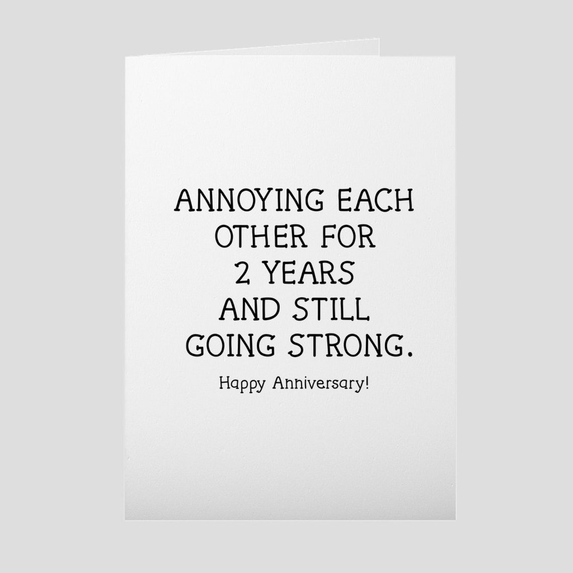 Funny 2nd Year Anniversary L Two, Second Year Anniversary L Husband ...