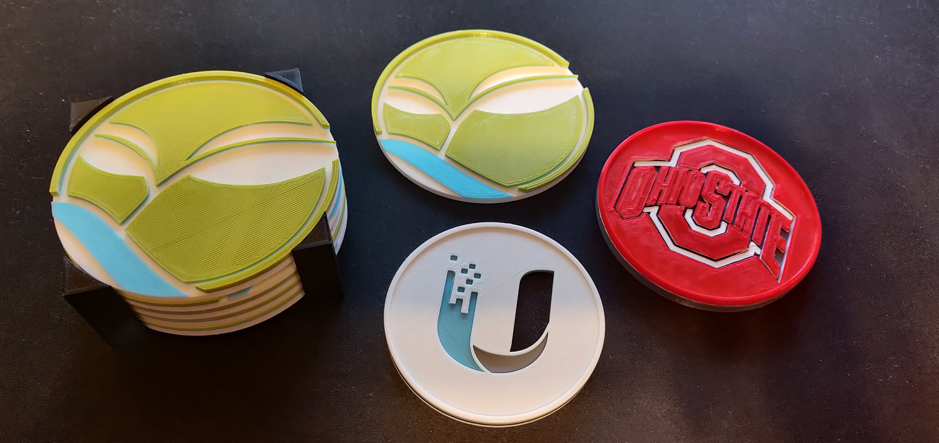 3D Printed Custom Coasters - Etsy