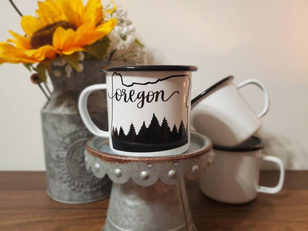 State Enamel Mug, Camping Mug, Enamel Mug, State Pride - Etsy