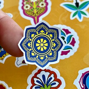 Stickers - Mughal Florals - 14 Designs, Bright and Joyful Art Motifs by ...