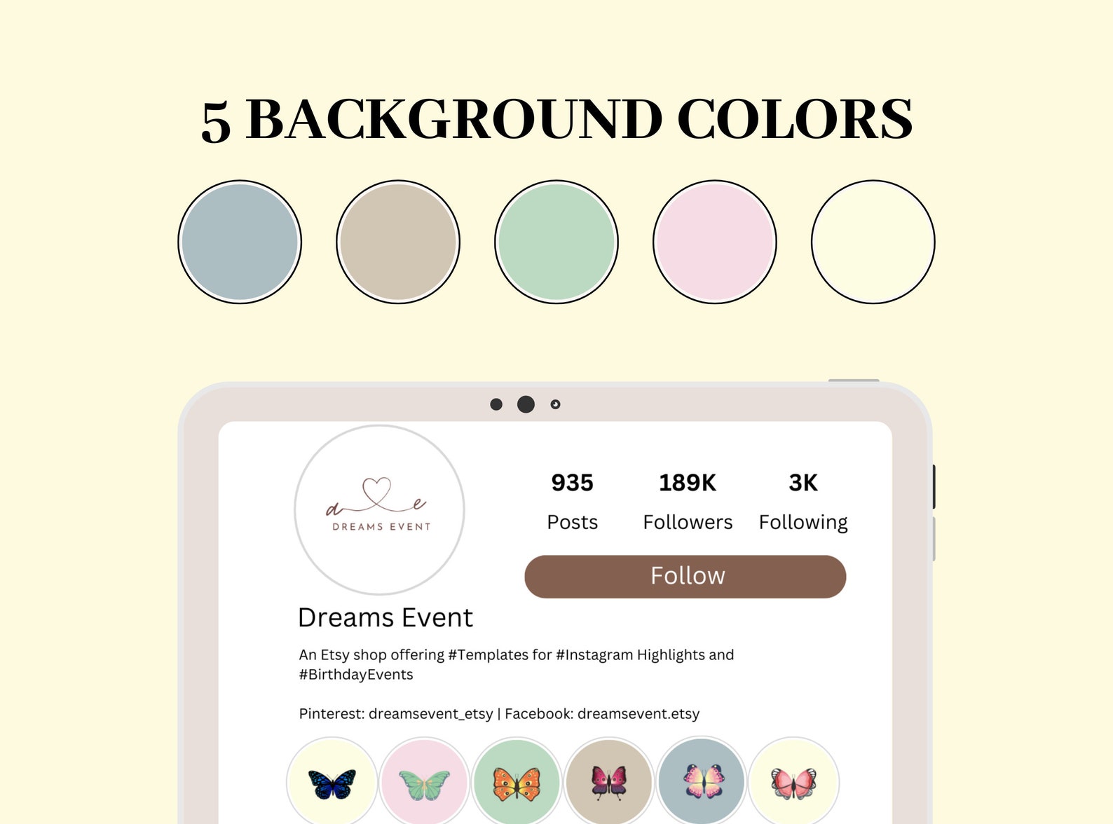 Butterfly Instagram Highlight Covers Illustration Story Highlight ...