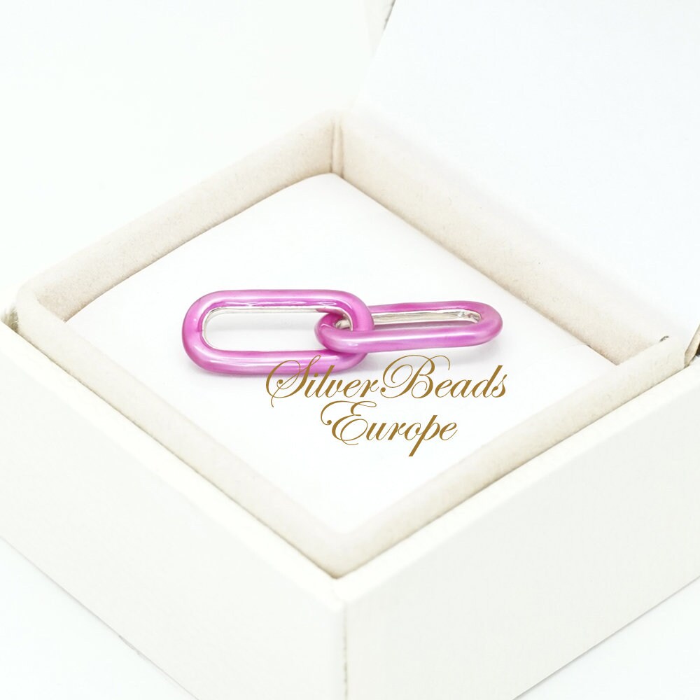 Pandora Shocking Purple Double ME Link Charm NEW 799663C02 - Etsy