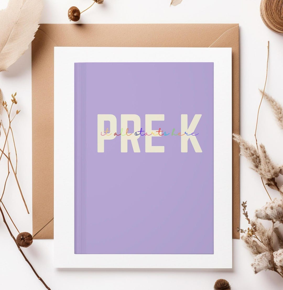 Personalized Pre-k Teacher Journal Thank You Grade Notebook Gift for ...