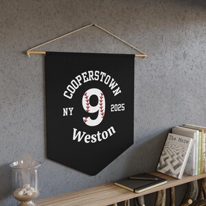 Personalized Pennant Pin Trading Cooperstown Custom Name & Number ...
